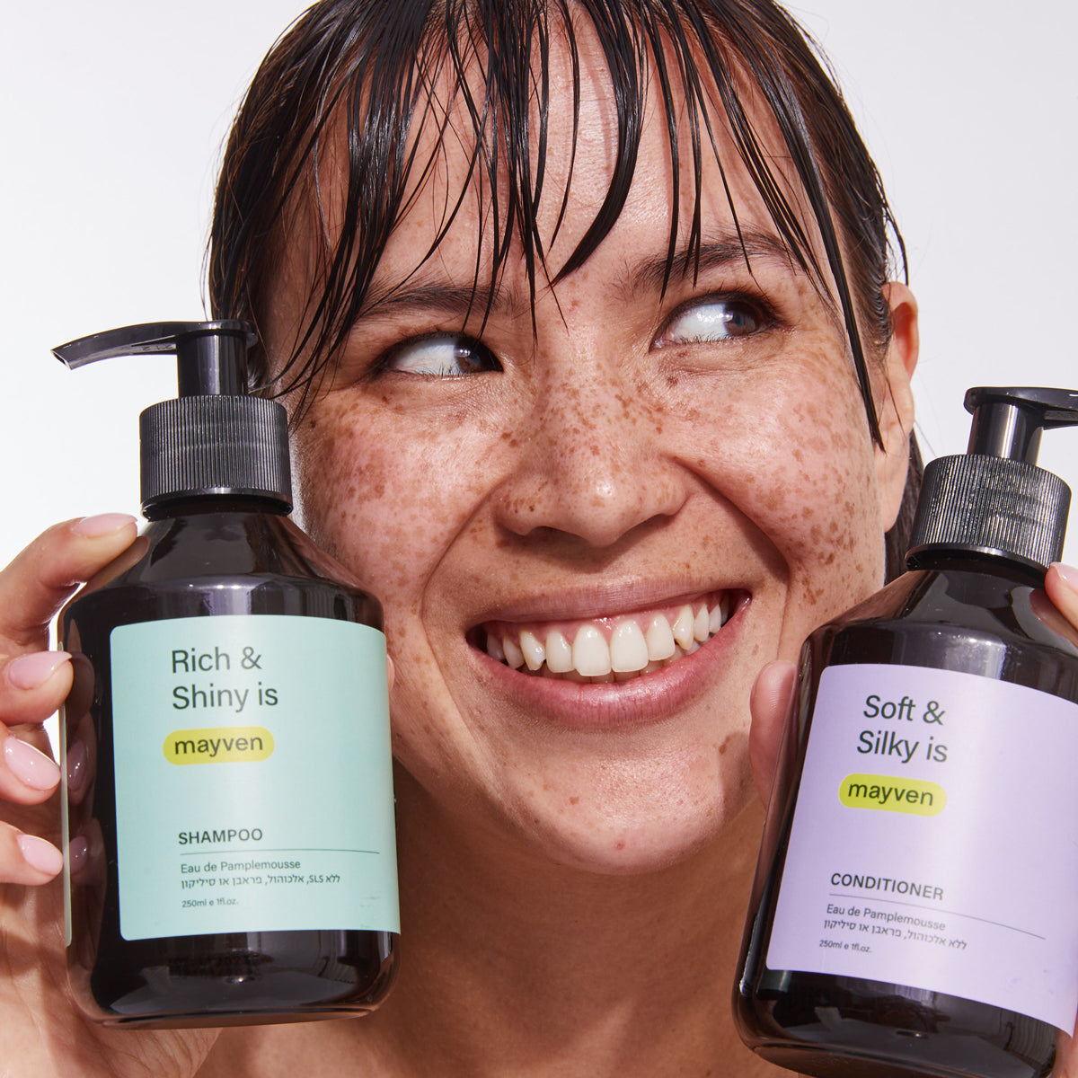 מארז שמפו ומרכך טבעיים לשיער חזק ובריא | Mayven - מייבן – mayven
